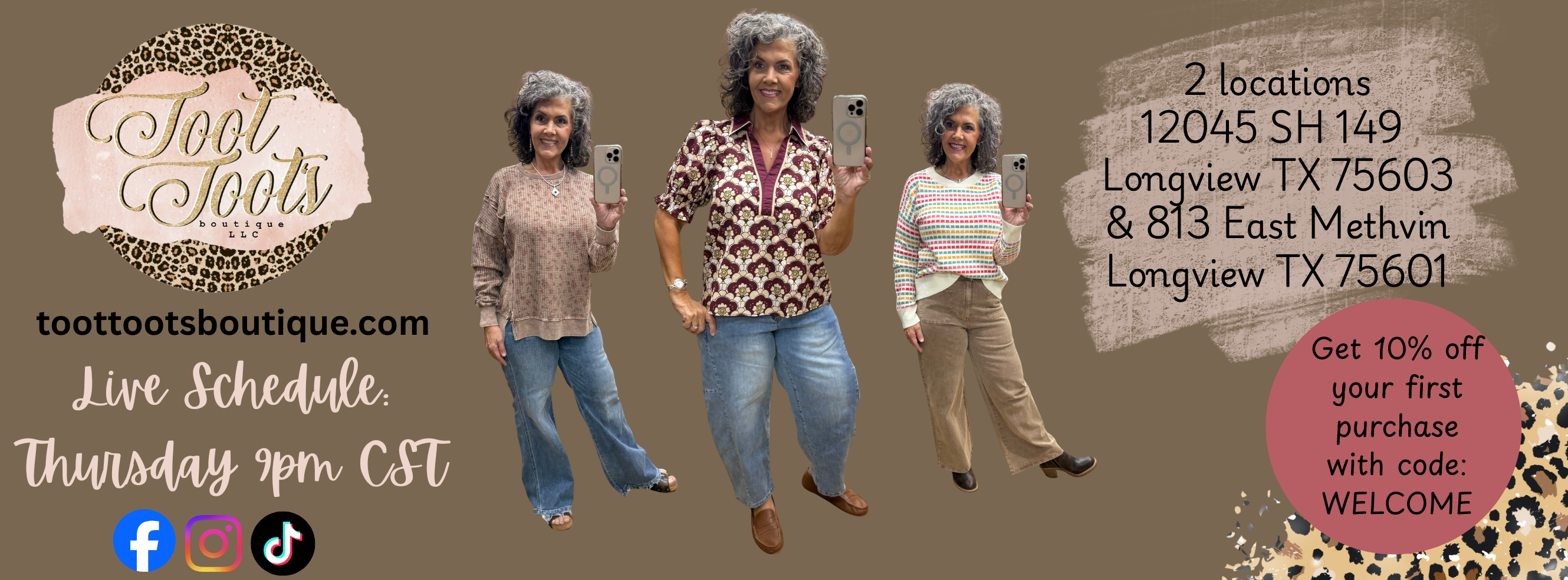 Toot Toot's Boutique/Women's Apparel/Sterling Silver