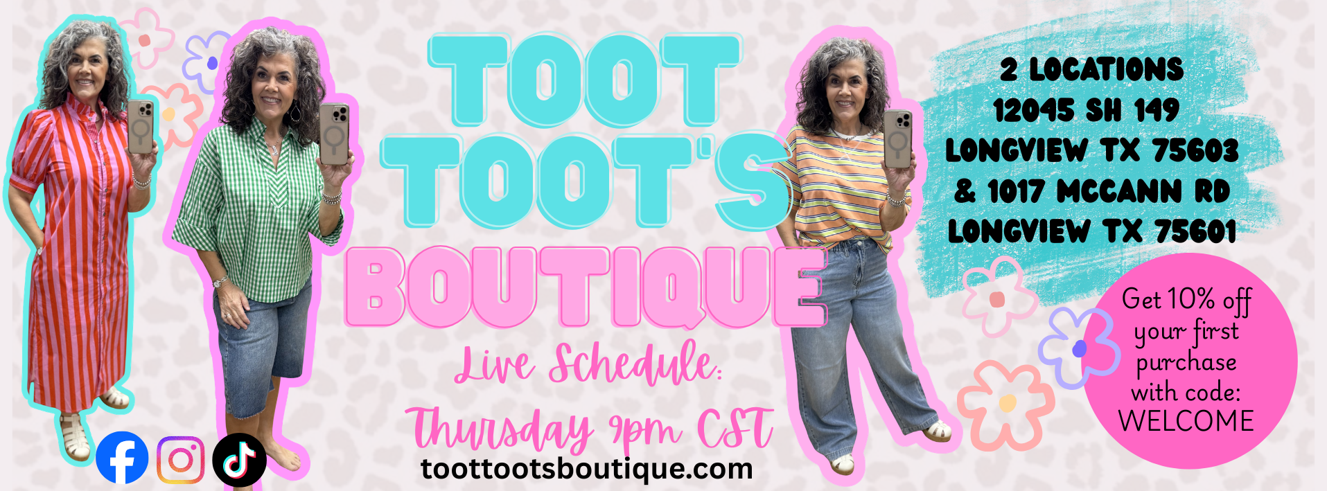 Toot Toot's Boutique/Women's Apparel/Sterling Silver