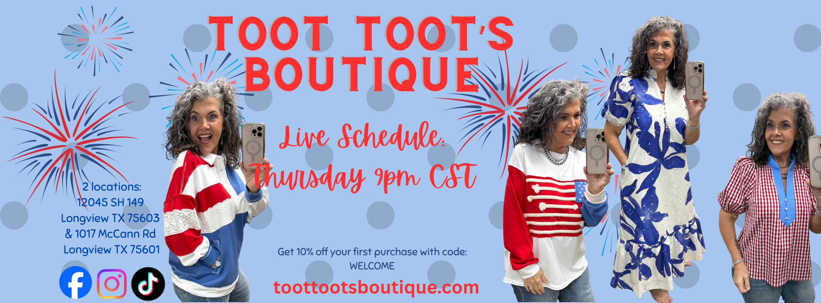 Toot Toot's Boutique/Women's Apparel/Sterling Silver